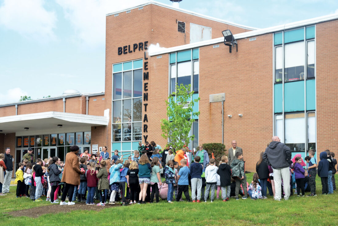 Belpre students belatedly plant tree for Arbor Day | News, Sports, Jobs ...